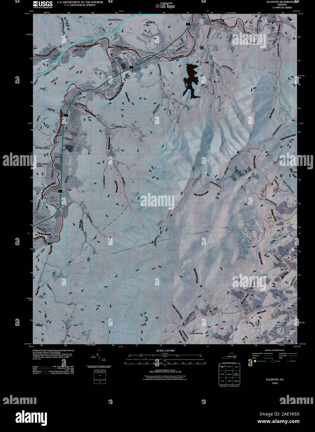 Elliston map hi-res stock photography and images - Alamy