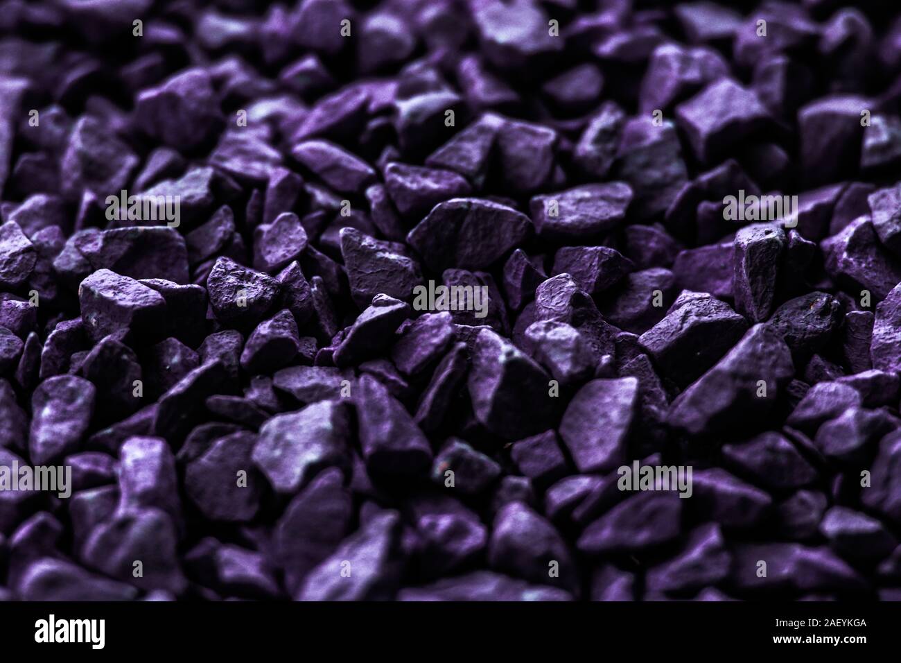 Decor, surface and nature concept - Purple stone pebbles as abstract ...