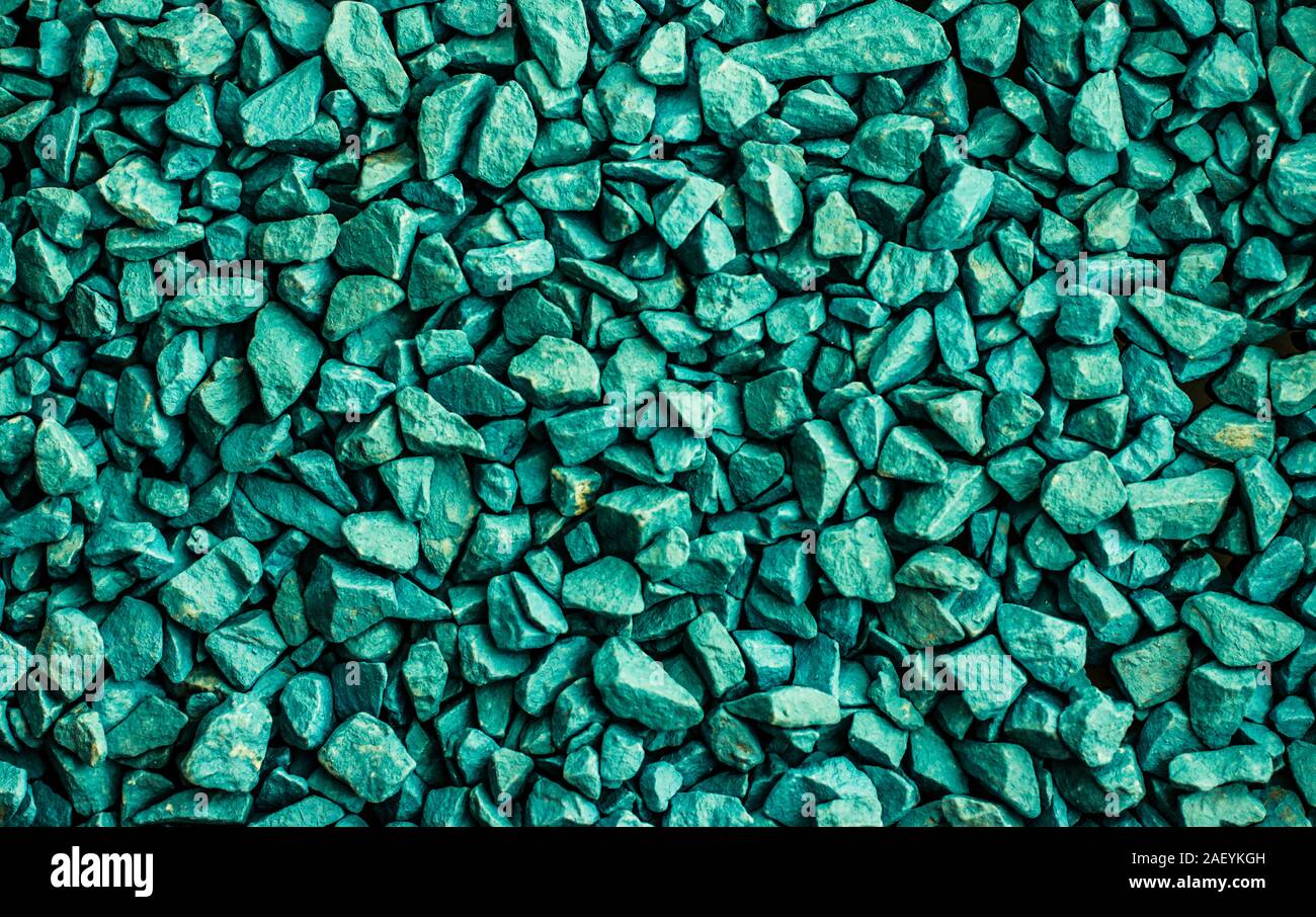 Decor, surface and nature concept - Emerald green stone pebbles as ...