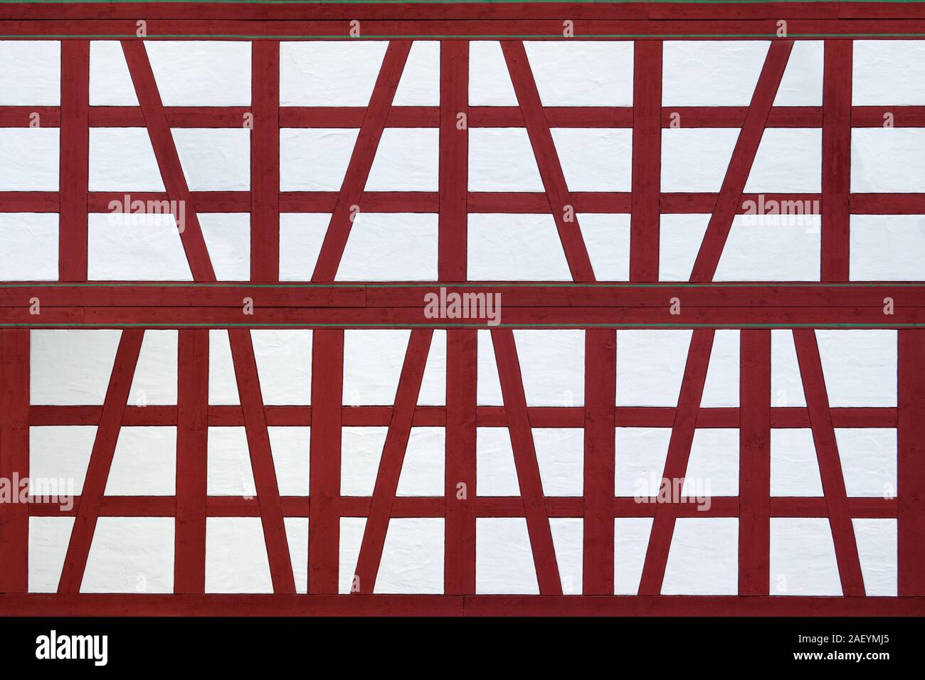 Red truss and white exterior plaster hi-res stock photography and ...