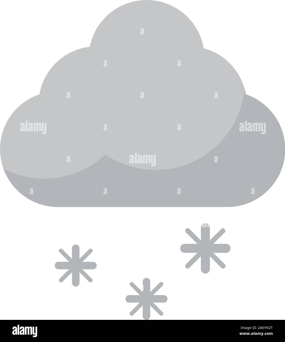 cloud with snowflakes isolated icon Stock Vector Image & Art - Alamy