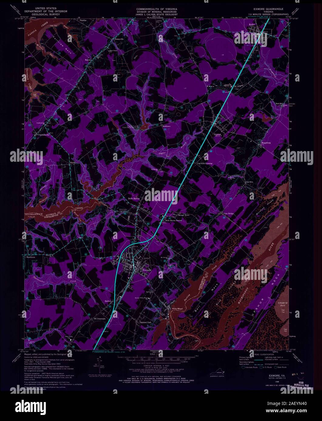 Exmore map hi-res stock photography and images - Alamy