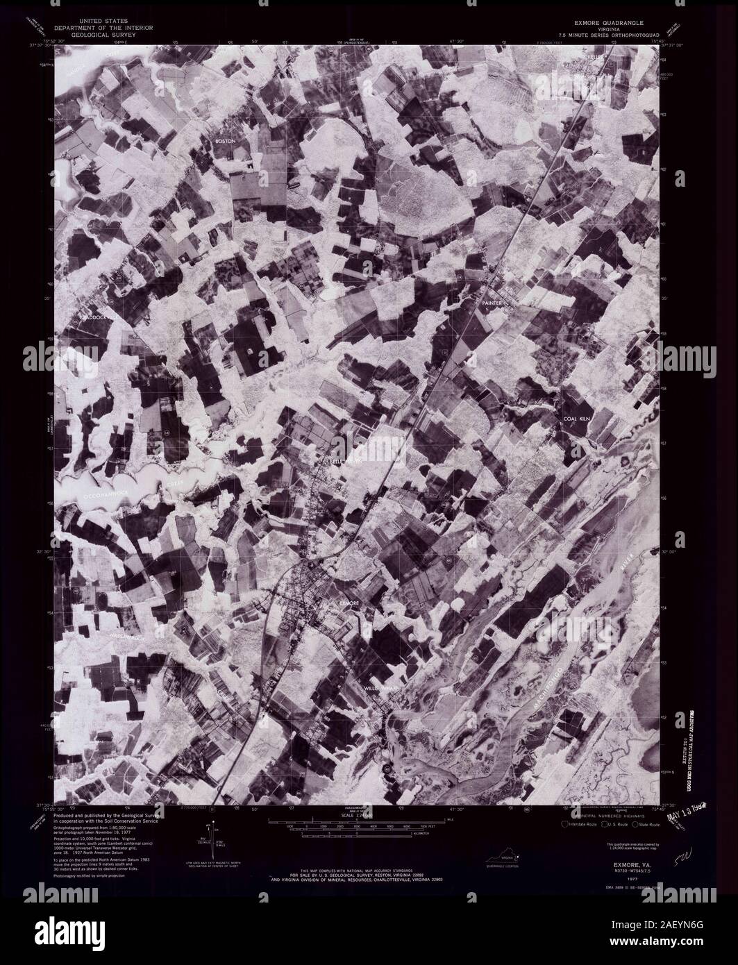 Map of exmore hi-res stock photography and images - Alamy