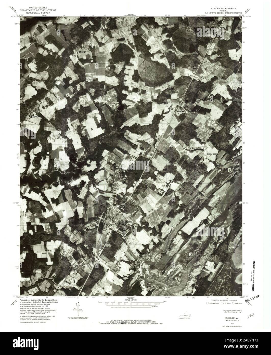 Map of exmore hi-res stock photography and images - Alamy