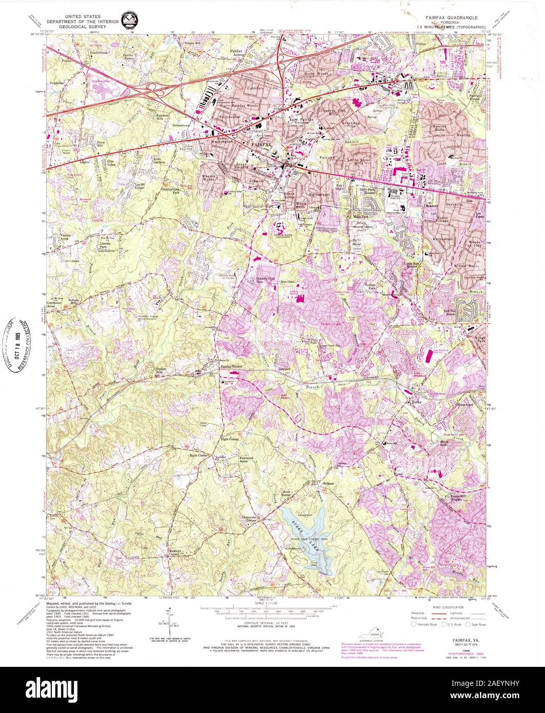 Map of fairfax Cut Out Stock Images & Pictures - Alamy