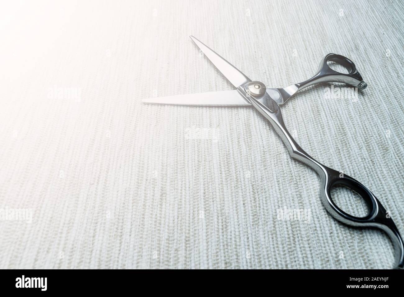 Professional barber hold scissors hi-res stock photography and images ...