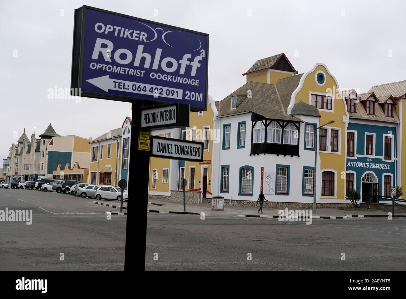German street signs namibia hi-res stock photography and images - Alamy