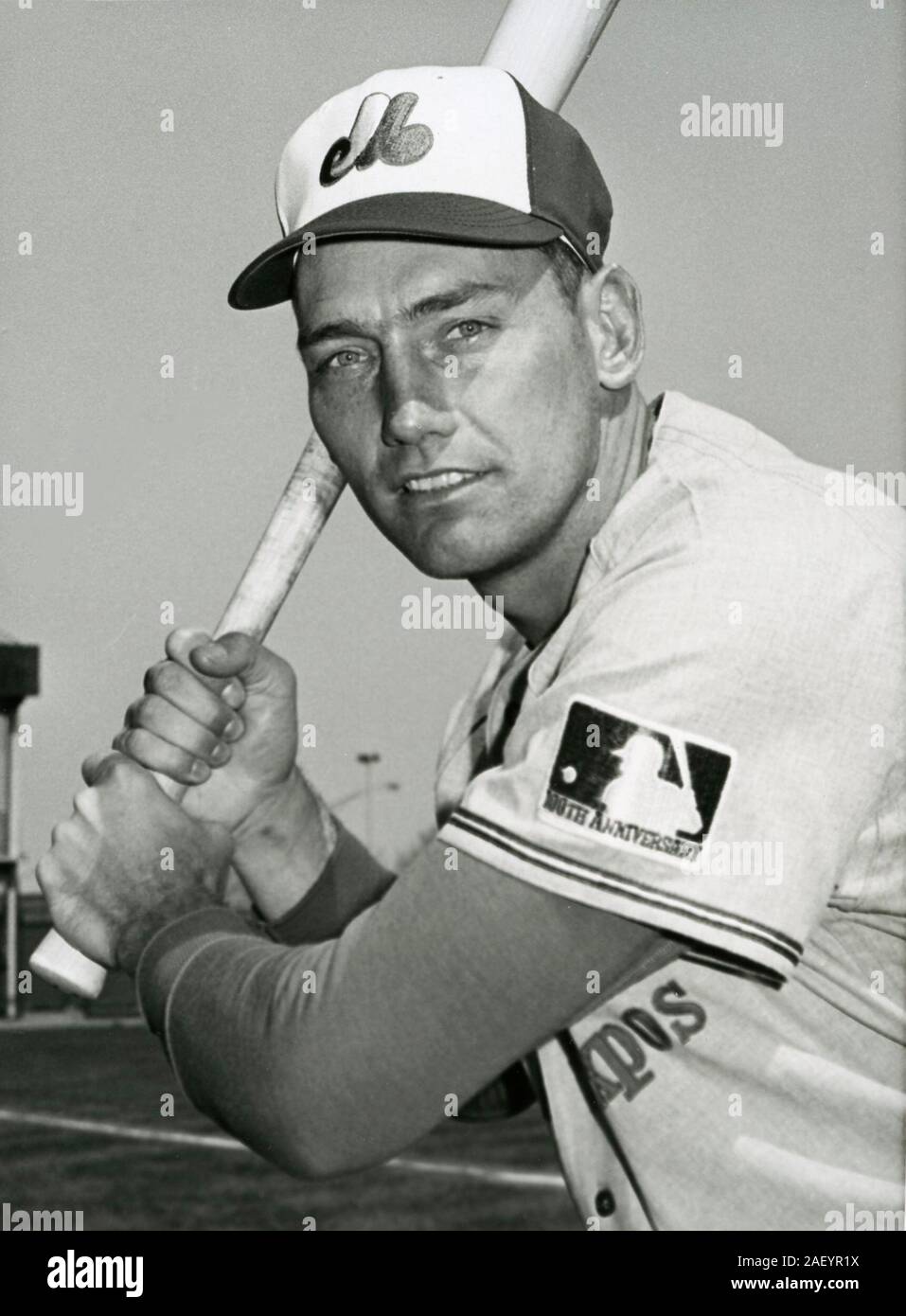 Vintage black and white souvenir photo of Bobby Wine with the Montreal ...