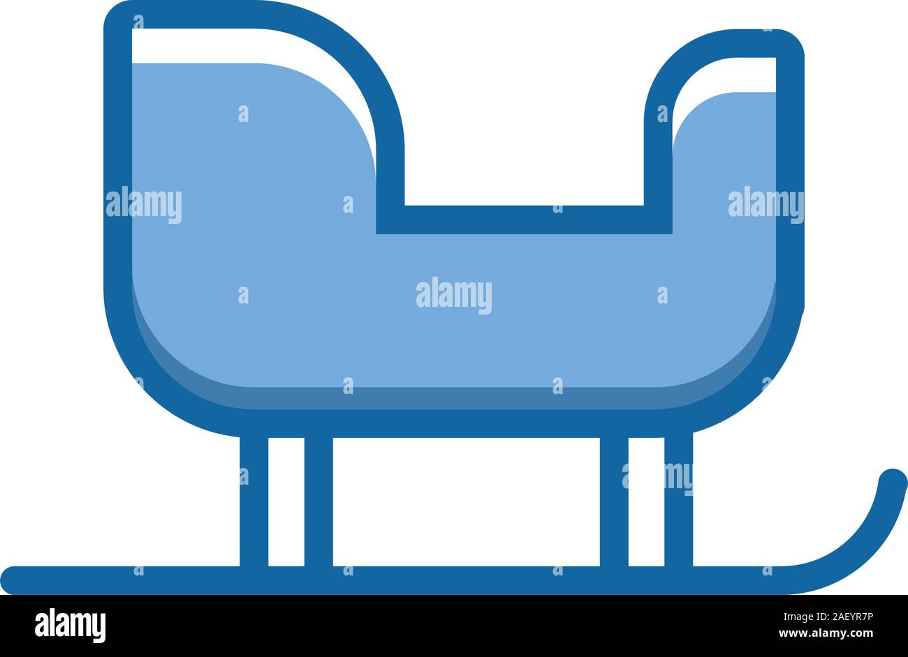 merry christmas sled carriage icon Stock Vector Image & Art - Alamy