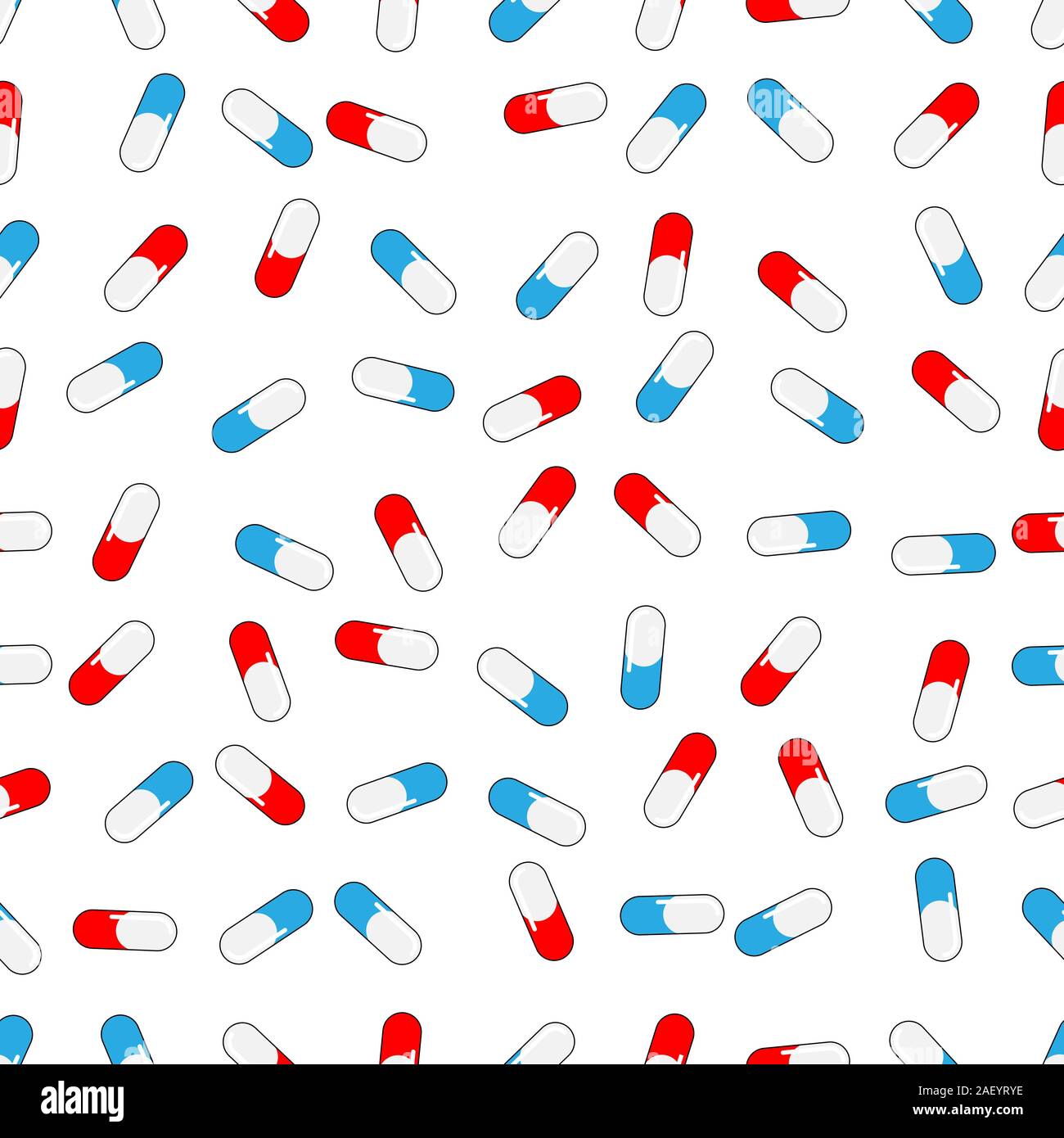 Medical seamless pattern, texture of medicinal pharmaceutical pills ...