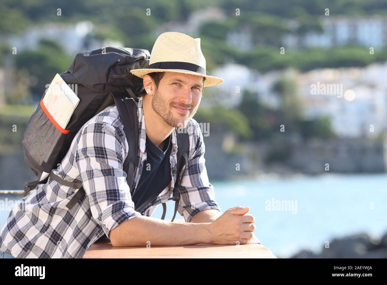 Handsome guy looking relaxed enjoying hi-res stock photography and ...