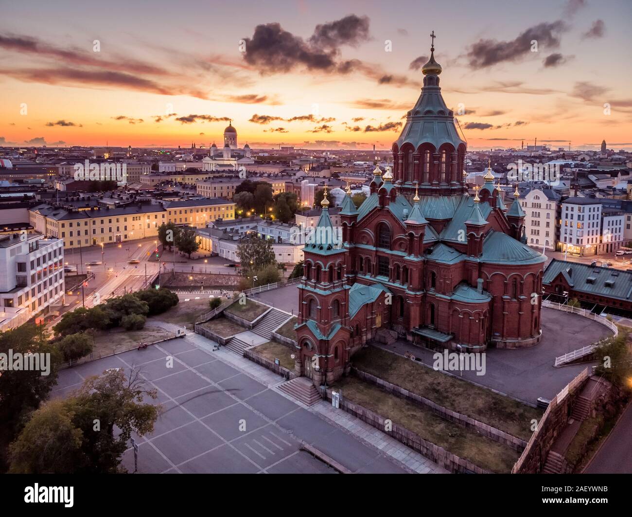 Aerial view of Uspenski Cathedral, Helsinki Finland. Tours in Helsinki ...