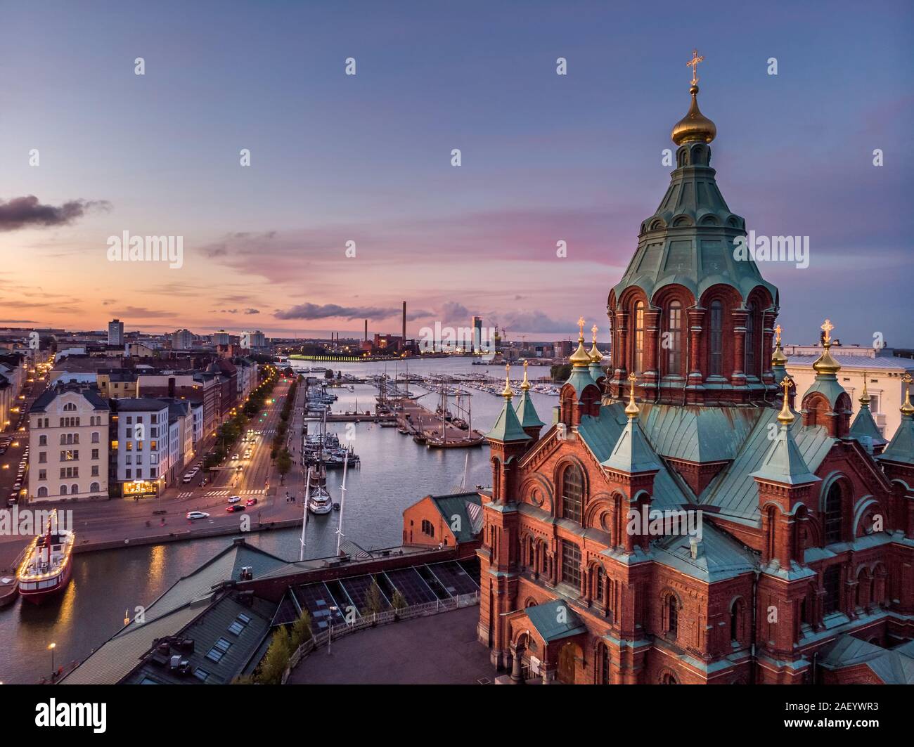 Aerial view of Uspenski Cathedral, Helsinki Finland. Tours in Helsinki ...