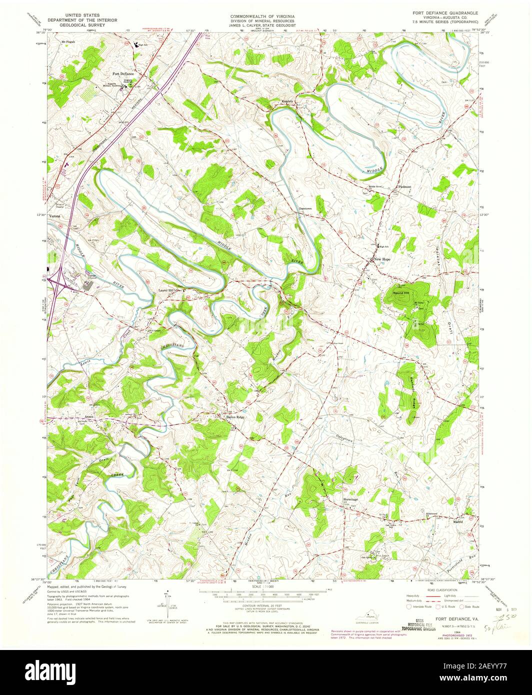 Map of fort defiance hi-res stock photography and images - Alamy
