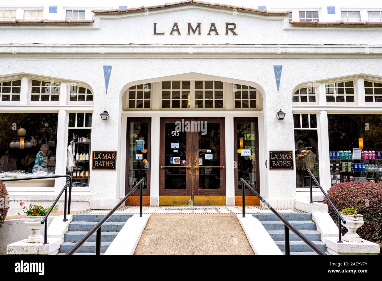 Hot Springs, USA - June 4, 2019: Historical Lamar Baths Spa bath house ...