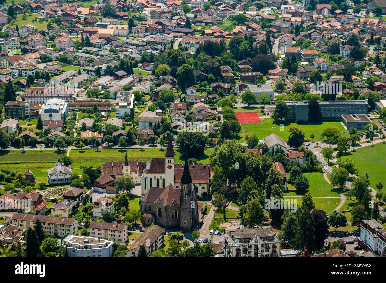 Drone interlaken hi-res stock photography and images - Alamy