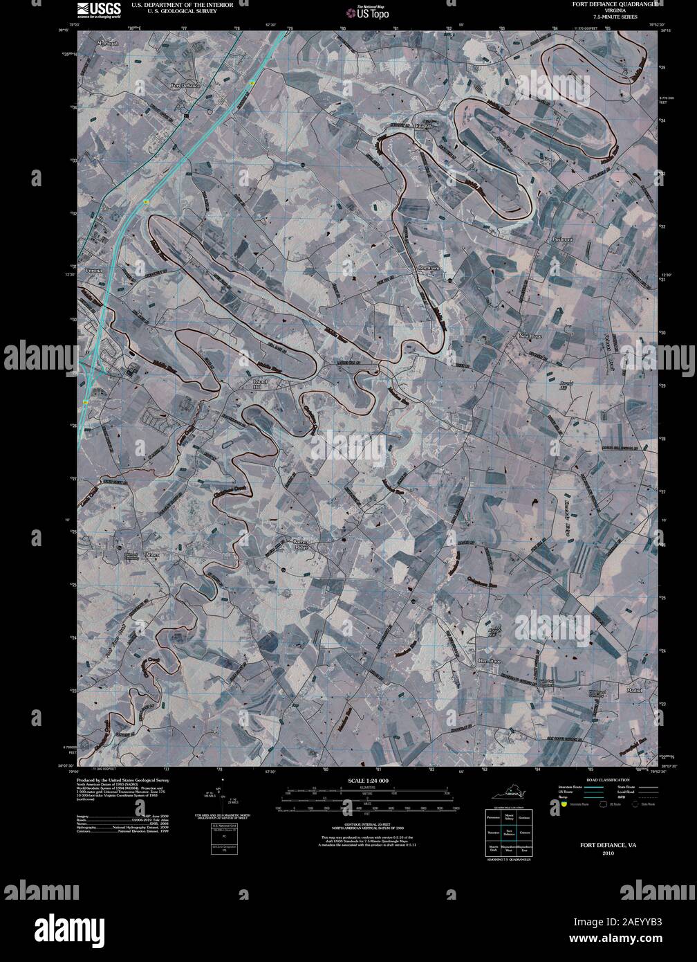 Map of fort defiance hi-res stock photography and images - Alamy