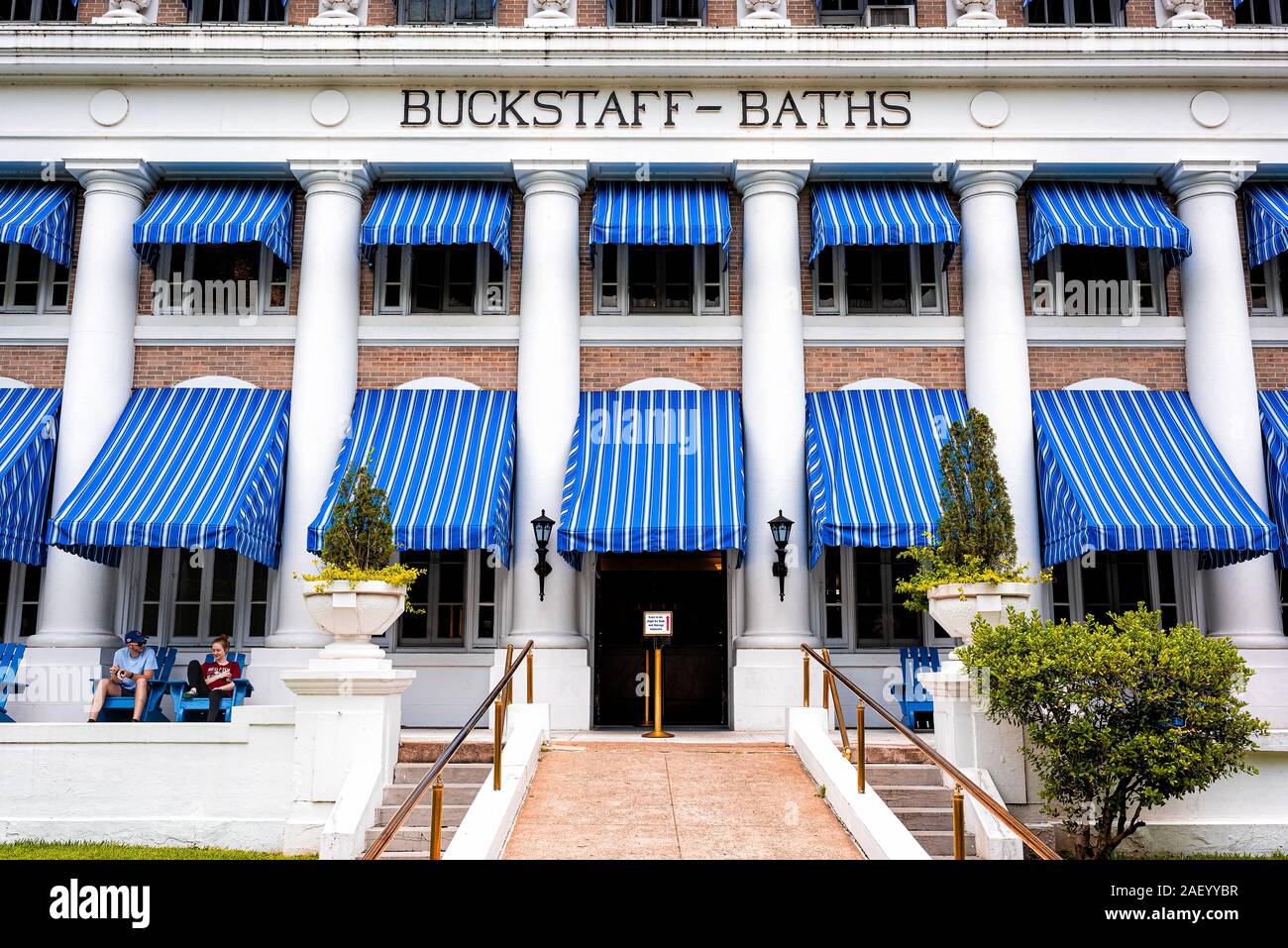 Hot Springs, USA - June 4, 2019: Historical Buckstaff Baths Spa bath ...