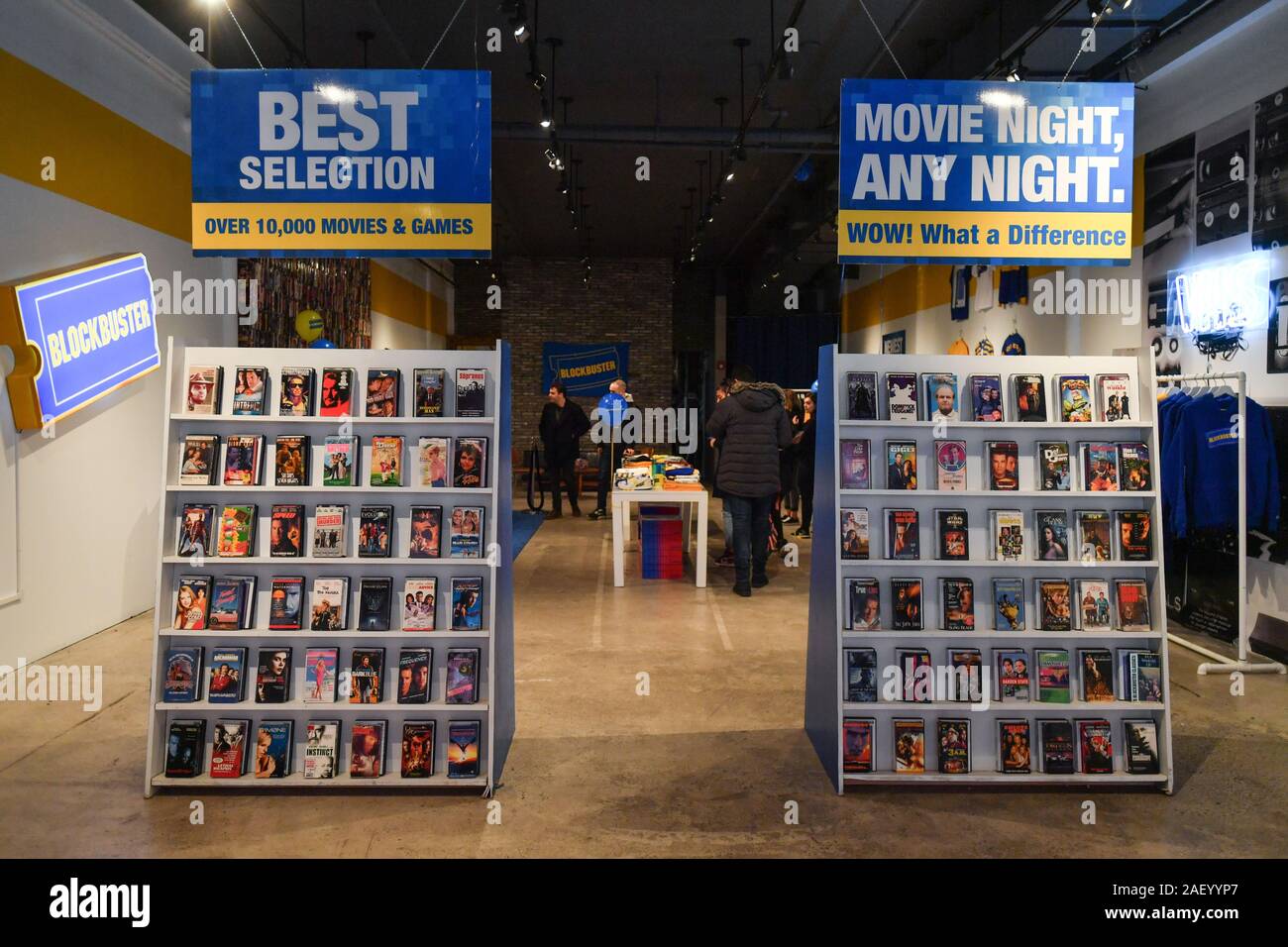 Dumbgood x Blockbuster pop-up store, New York, USA - 06 Dec 2019 - The ...