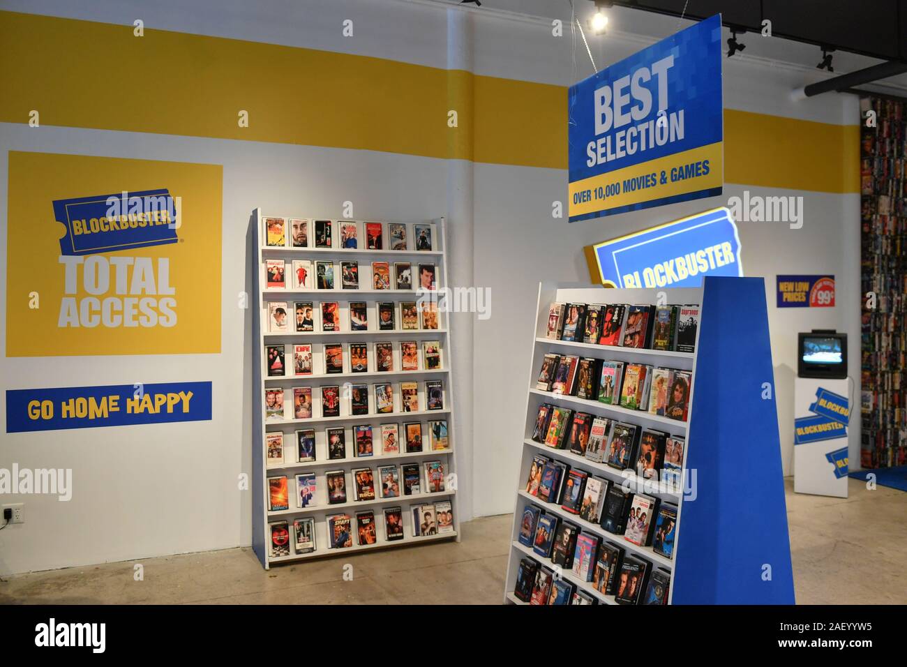 Dumbgood x Blockbuster pop-up store, New York, USA - 06 Dec 2019 - The ...