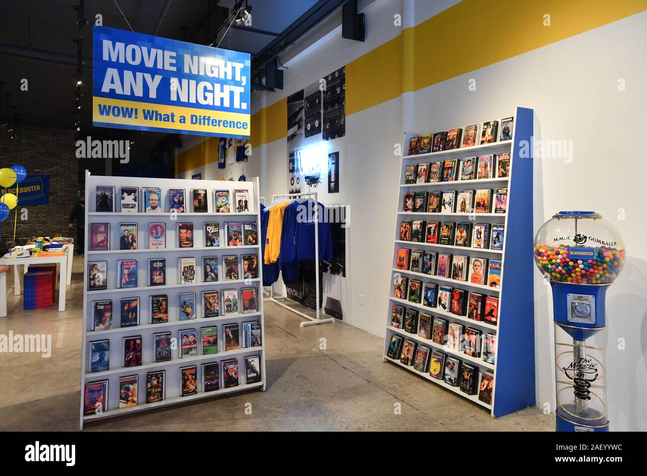 Dumbgood x Blockbuster pop-up store, New York, USA - 06 Dec 2019 - The ...