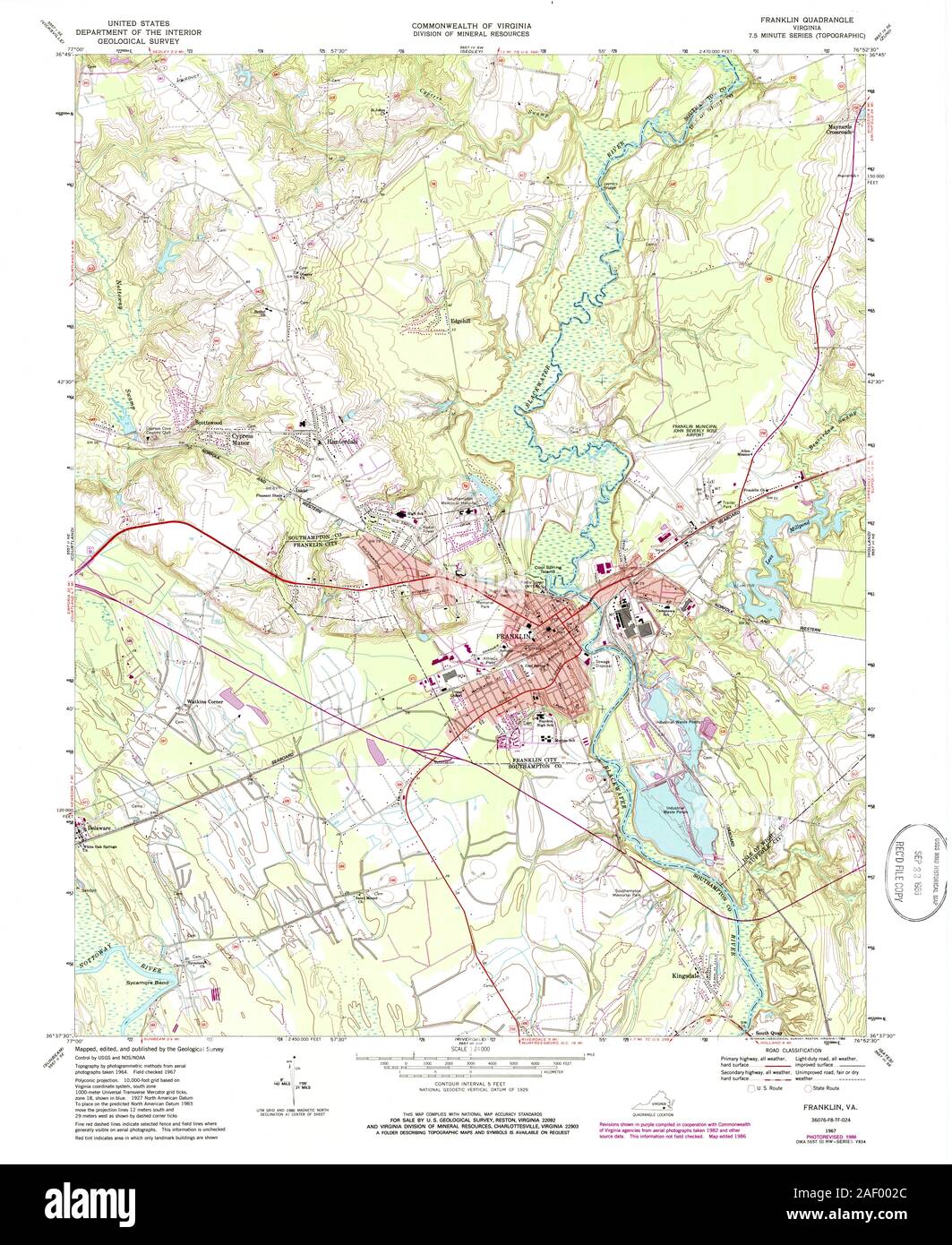 VA Franklin 185041 1967 24000 Stock Photo - Alamy