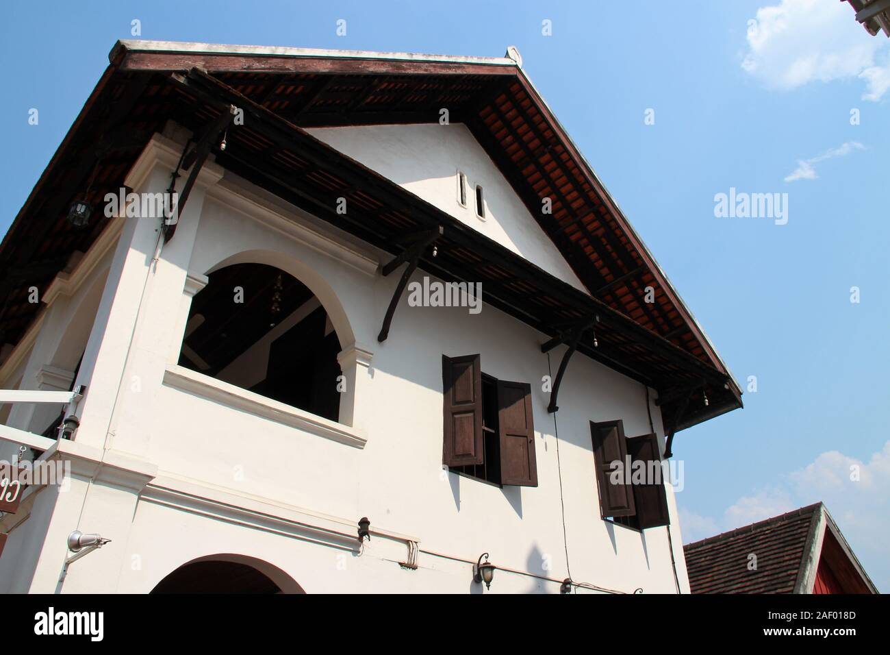 colonial building (habitation ?) in luang prabang (laos Stock Photo - Alamy