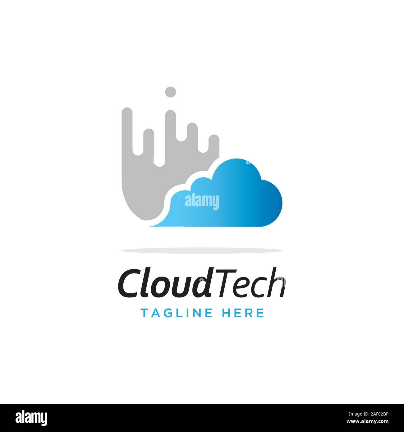 Cloud technology logo design vector template Stock Vector Image & Art ...