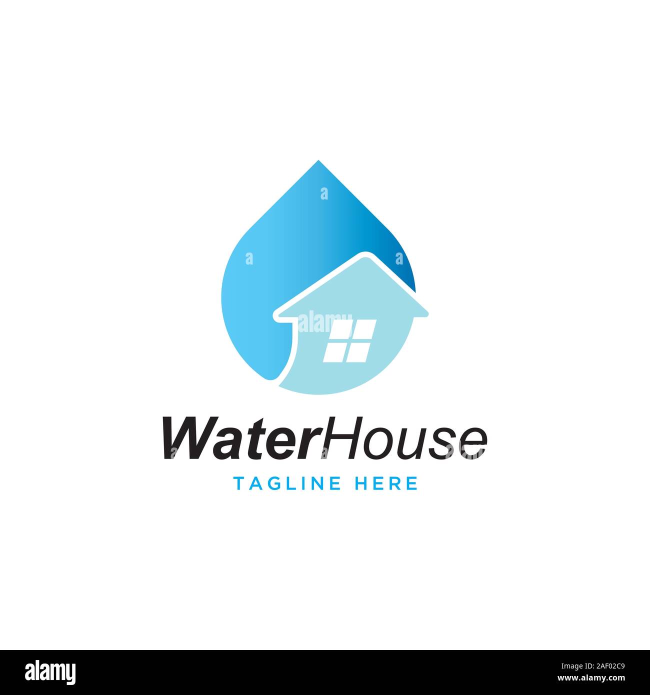 House with water logo design vector template Stock Vector Image & Art ...