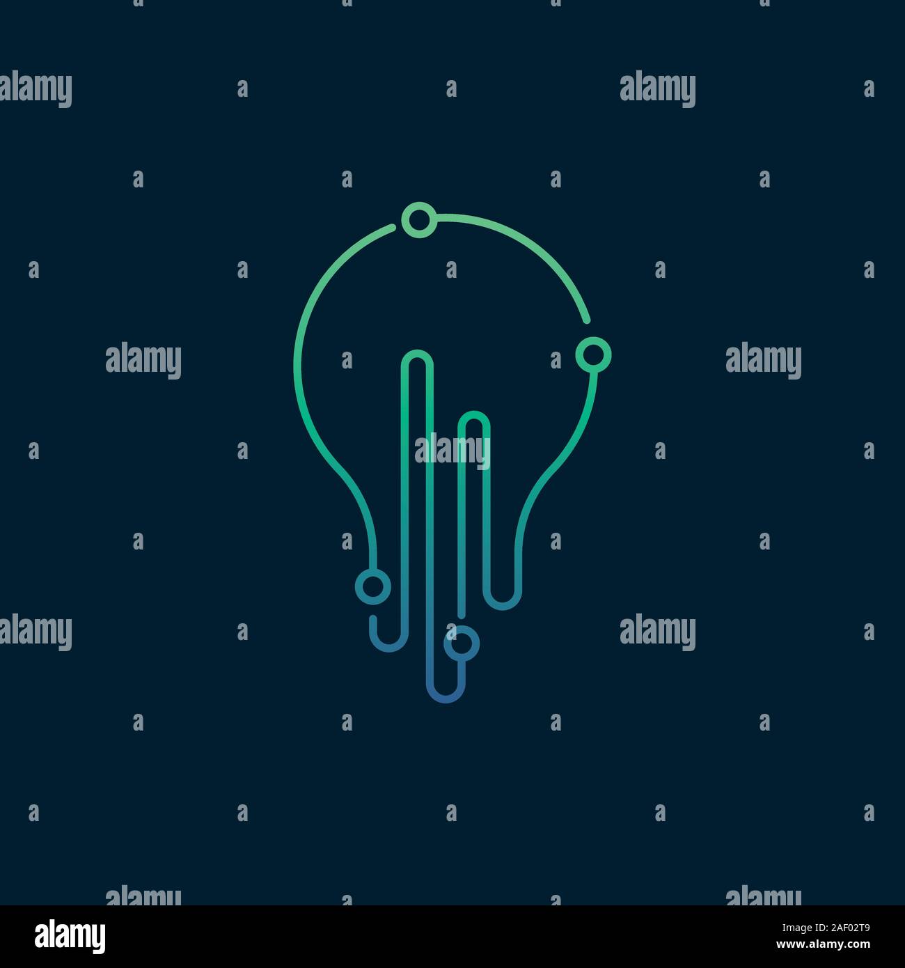 Creative bulb symbol logo design vector template Stock Vector Image ...