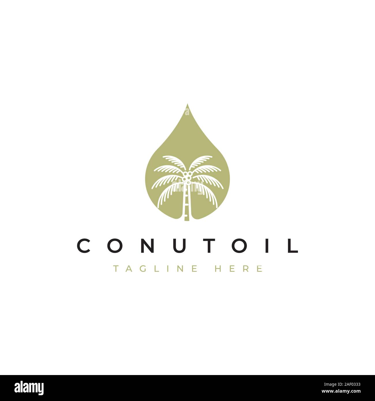 Coconut oil logo design symbol vector template Stock Vector Image & Art ...