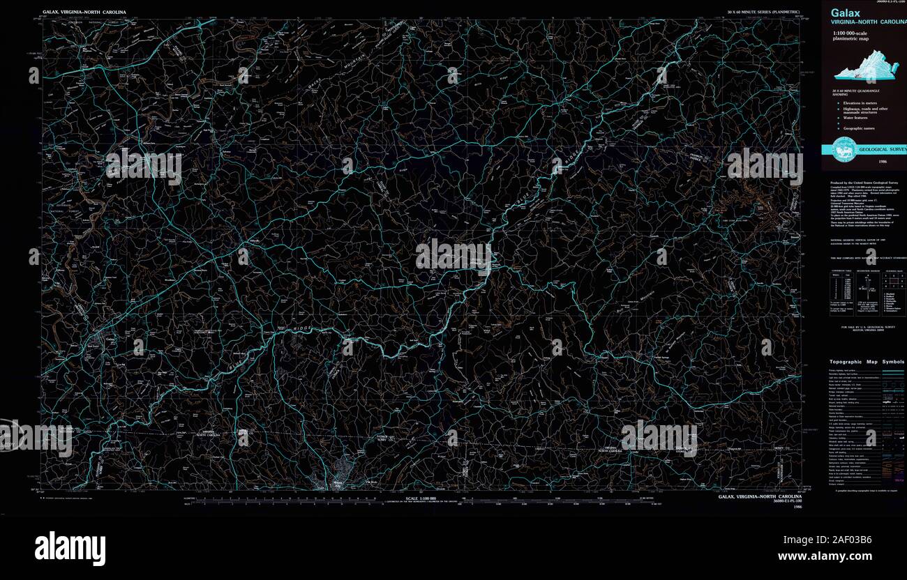 Map of galax hi-res stock photography and images - Alamy