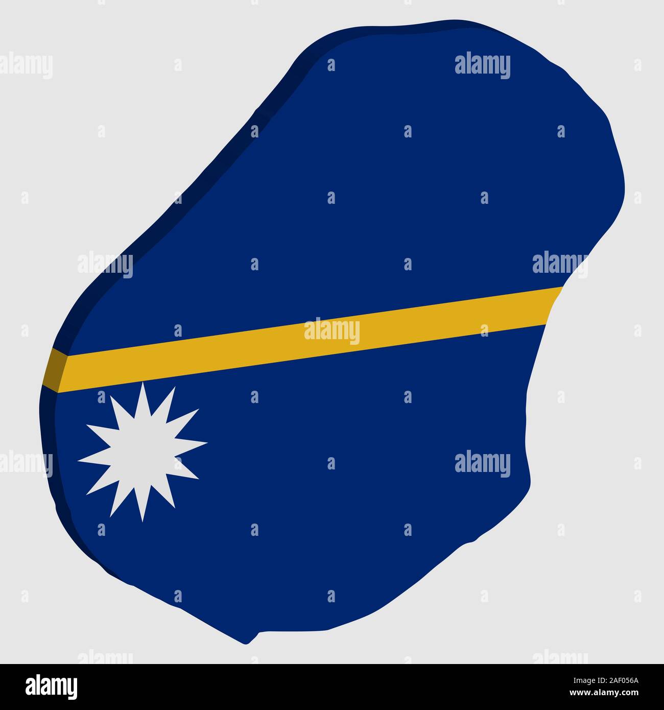 Nauru Map Flag Vector 3D illustration Eps 10 Stock Vector Image & Art ...