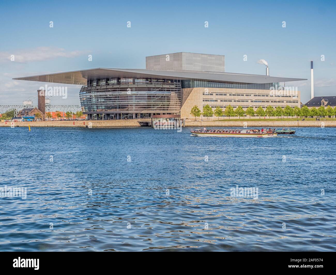 Copenhagen, Denmark - April 26, 2019: The Copenhagen Opera House is the ...