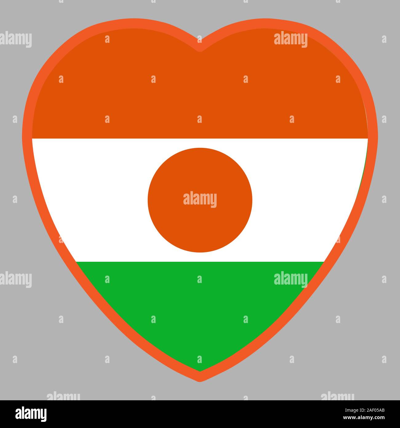 Republic niger flag in Stock Vector Images - Alamy