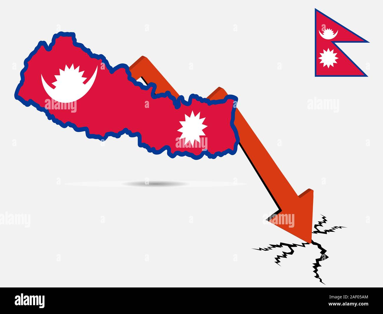 Nepal map 3d hi-res stock photography and images - Alamy