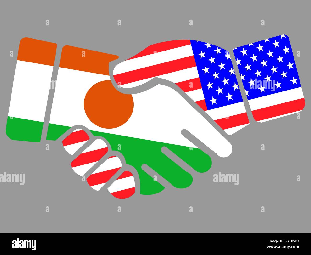 Usa and niger flag hi-res stock photography and images - Alamy