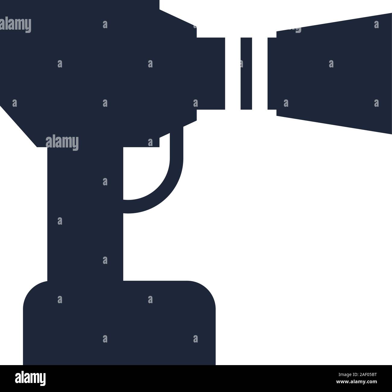 compressor gun mechanic tool flat icon Stock Vector Image & Art - Alamy