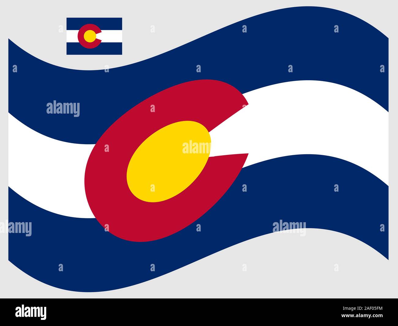 Denver flag Stock Vector Images - Alamy