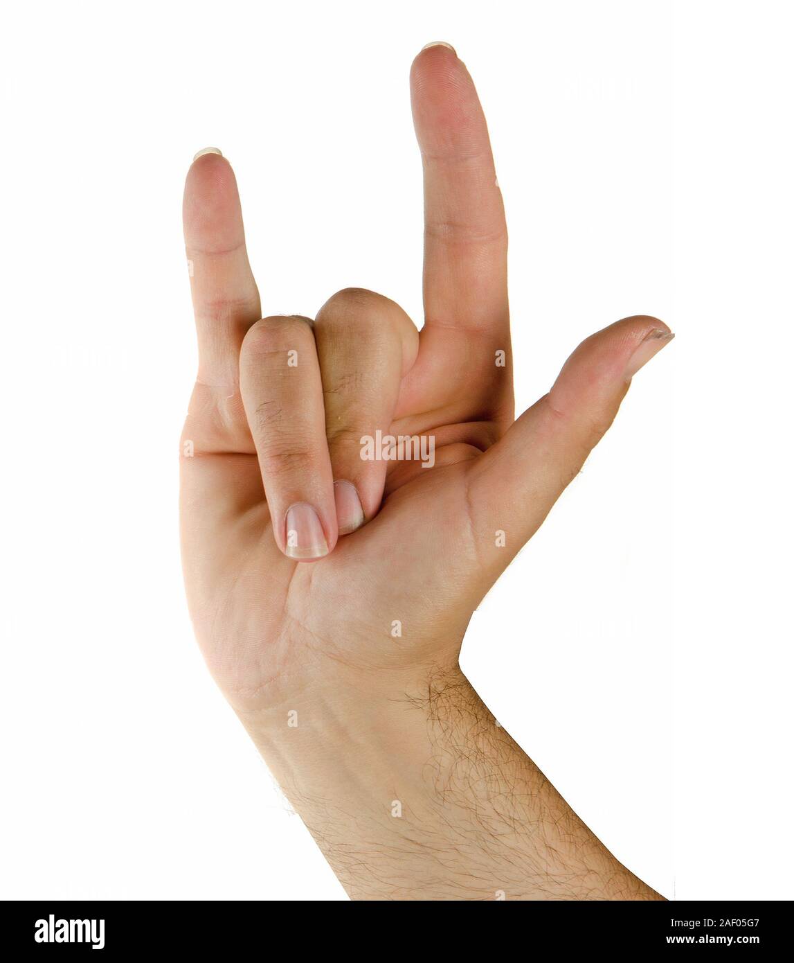 I love you on sign language Stock Photo - Alamy