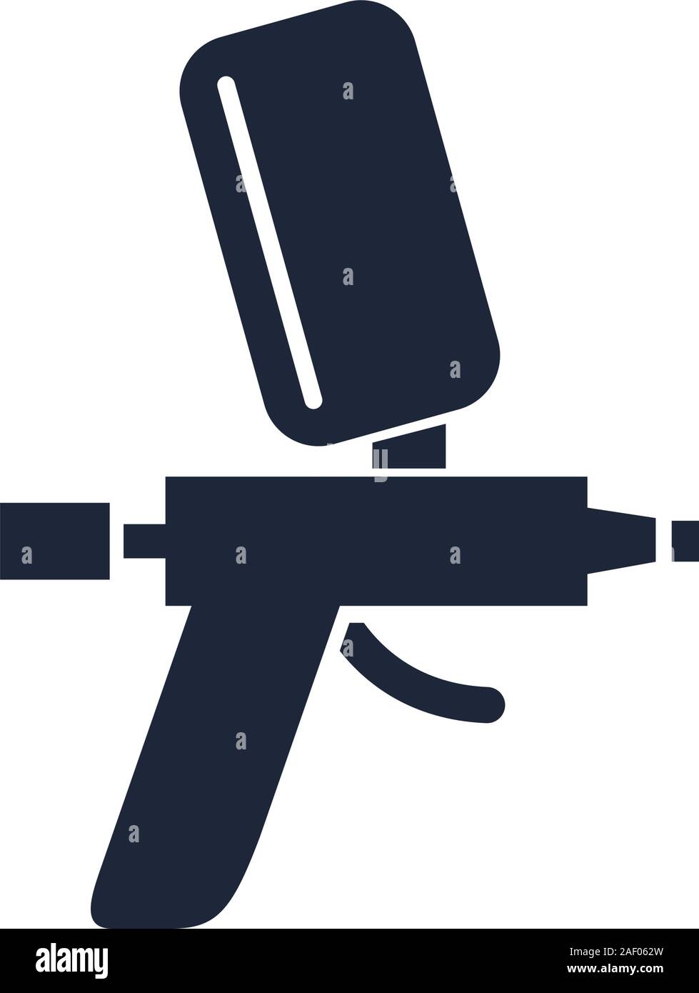 compressor gun mechanic tool flat icon Stock Vector Image & Art - Alamy