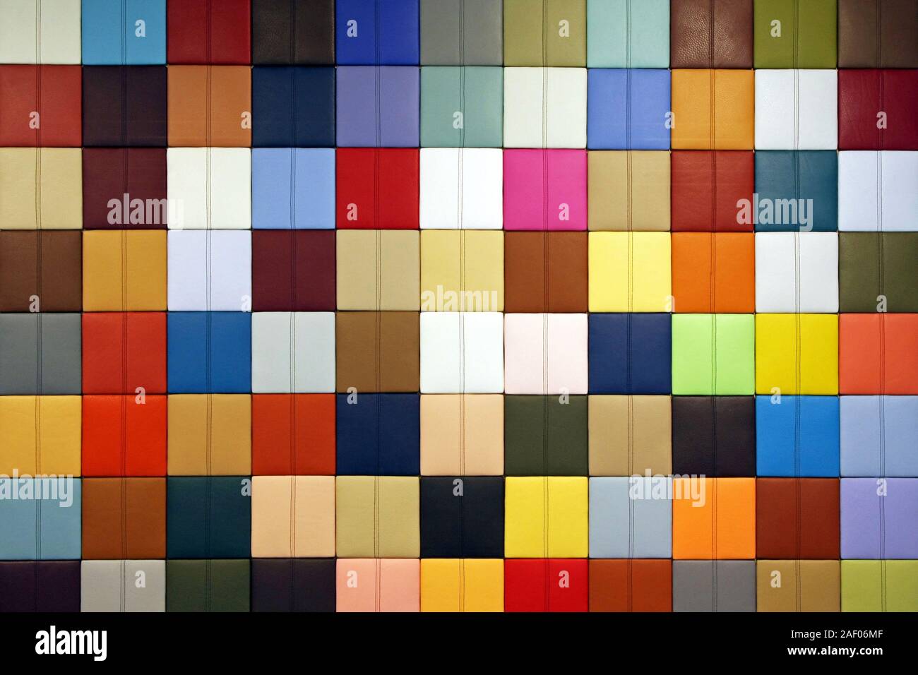 Big color palette samples of leather material Stock Photo - Alamy
