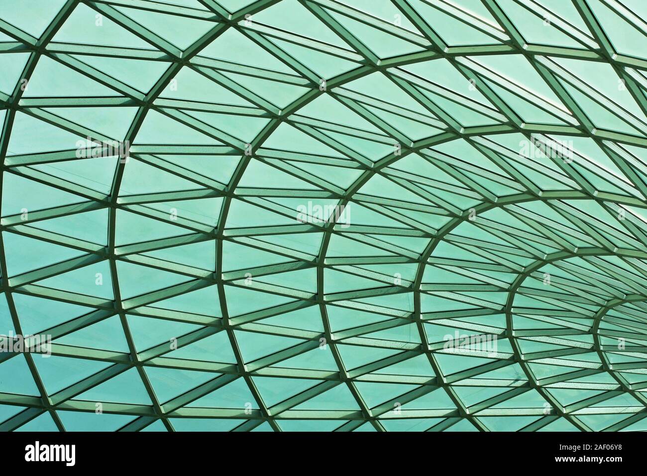 Close up shot of glass roof structure Stock Photo - Alamy