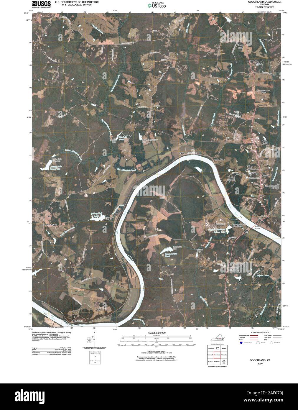 Map of goochland hi-res stock photography and images - Alamy
