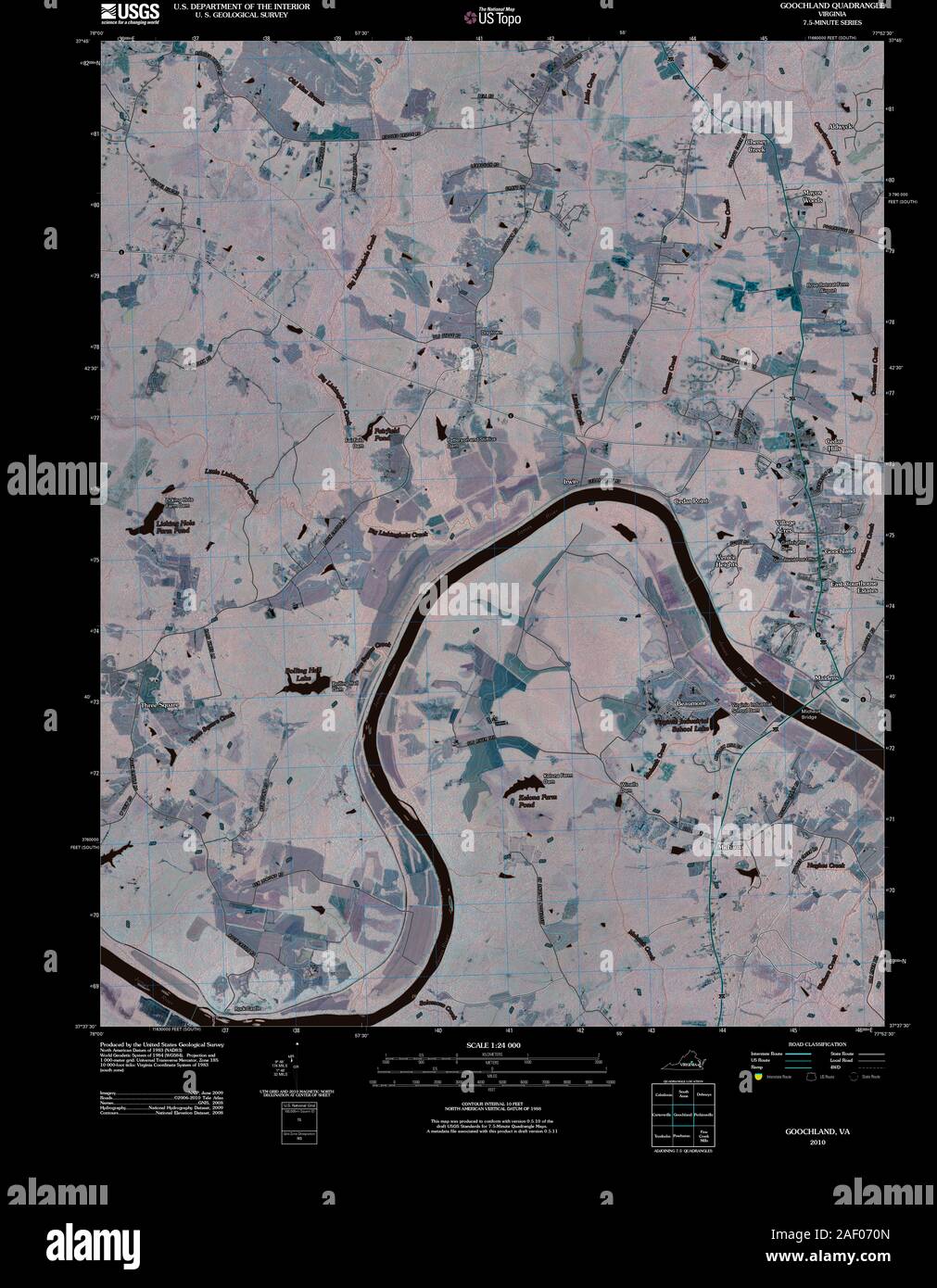 Map of goochland hi-res stock photography and images - Alamy