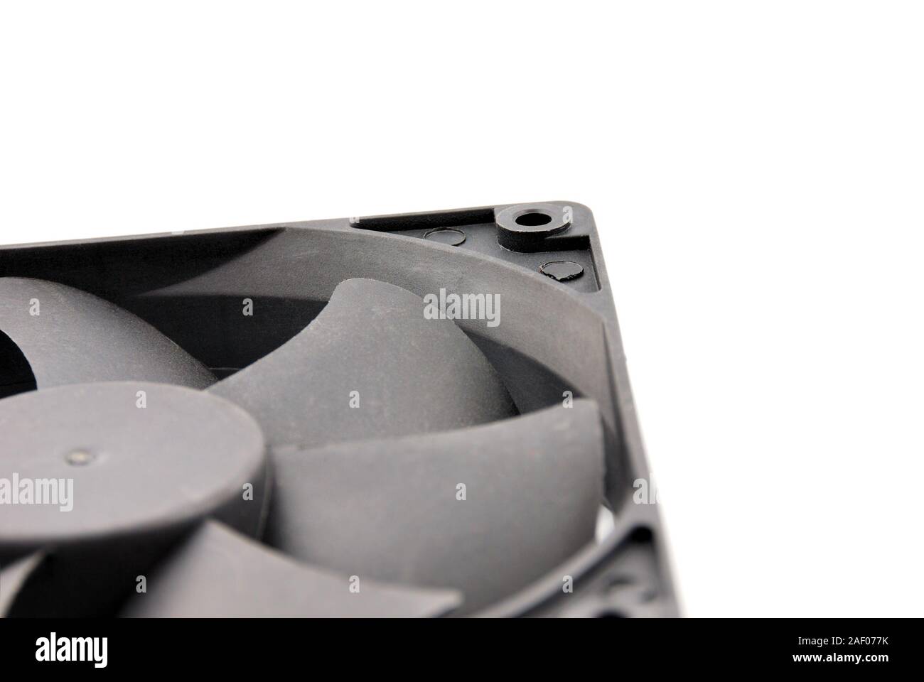 The computer fan isolated on white background Stock Photo - Alamy