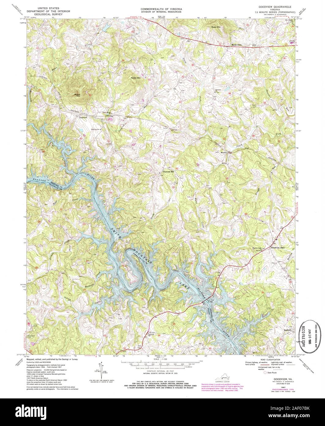 VA Goodview 185181 1967 24000 Stock Photo - Alamy