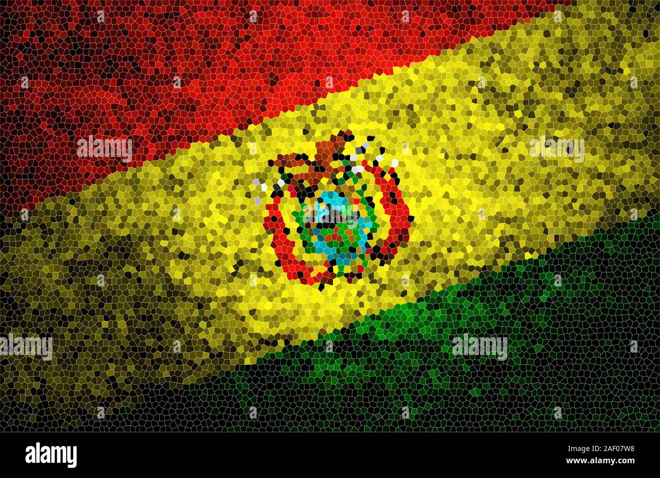 Stained glass country flag abstract background Stock Photo - Alamy