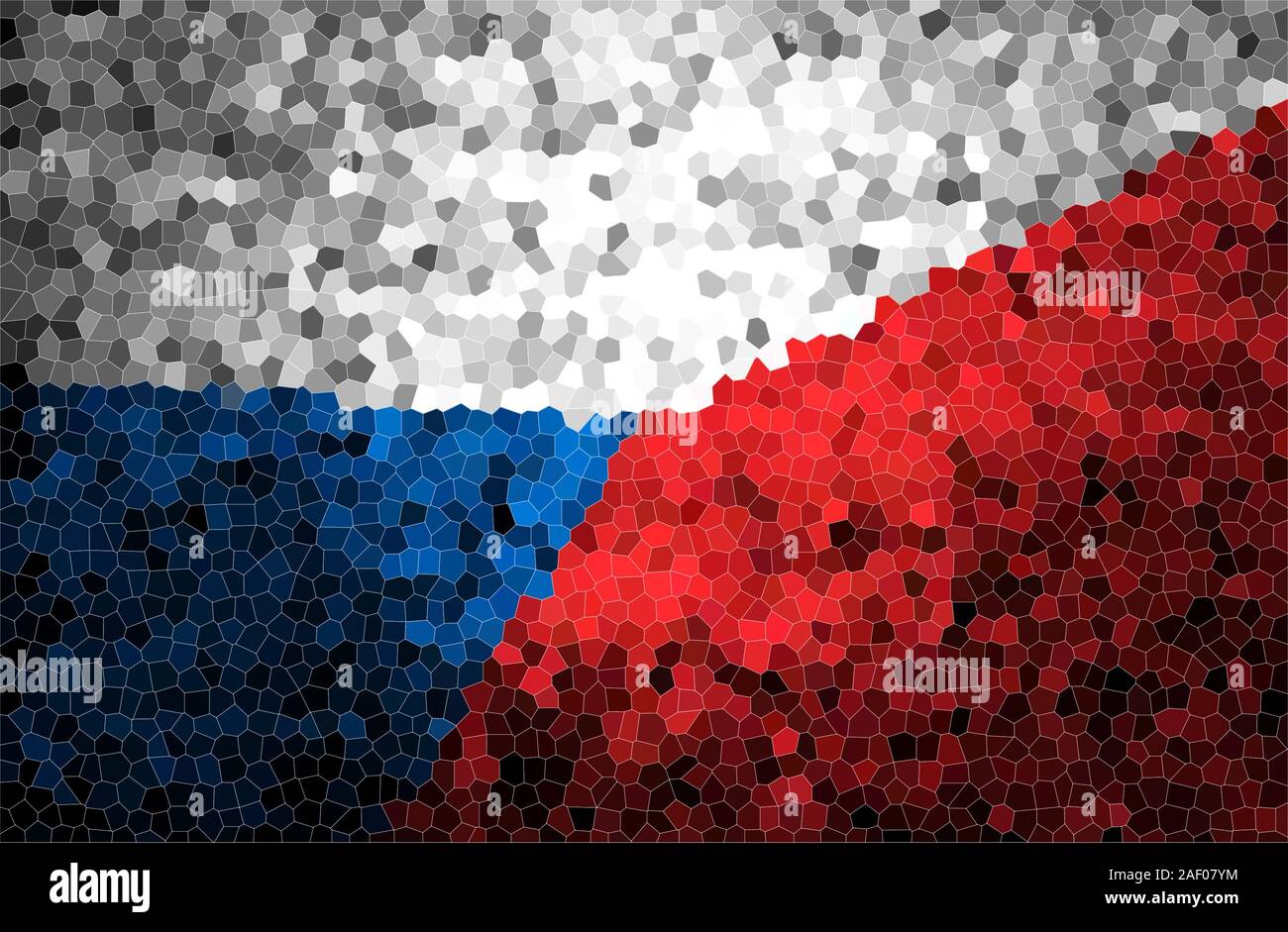 Stained glass country flag abstract background Stock Photo - Alamy