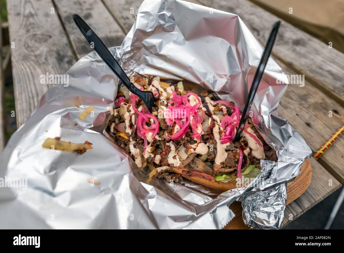 Best moose sandwich ever in Kiruna, Sweden Stock Photo - Alamy